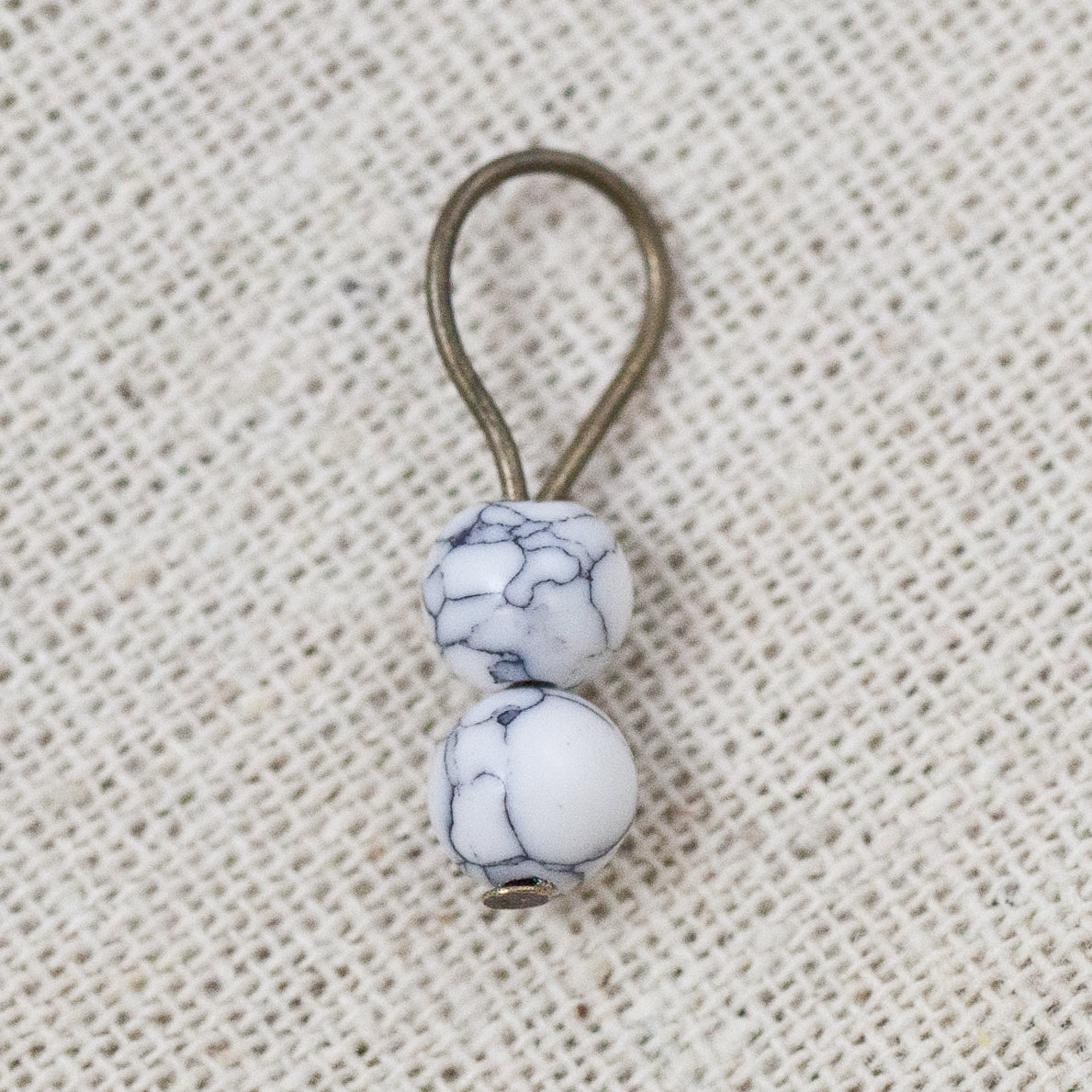 White Marble bead – Ivy Barn Designs